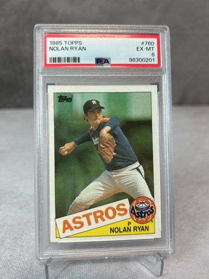 1984, 1985 & 1986 Topps Nolan Ryan PSA Graded Cards - Kaufman Realty ...