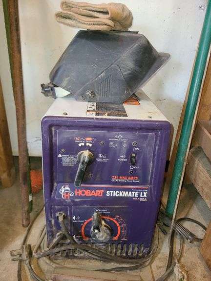 Hobart Stickmate LX Welder, Gloves, and Jackson Helmet - Kaufman Realty ...