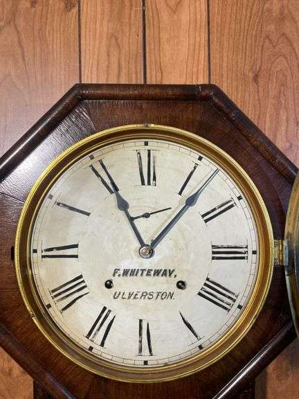 Welch F. Whiteway Ulverston 8-day wall clock - Circ 1880 - Kaufman ...