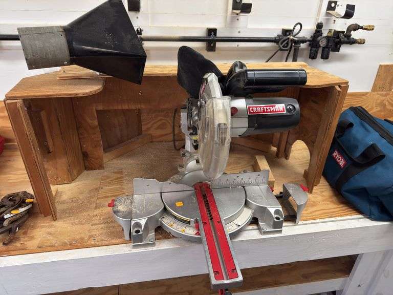 Craftsman Laser Trac Miter Saw - Kaufman Realty & Auctions