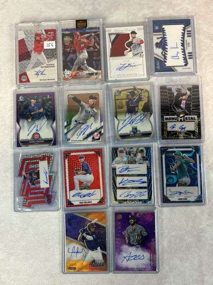 (14) Autographed Baseball Cards Including Rookies - Kaufman Realty ...