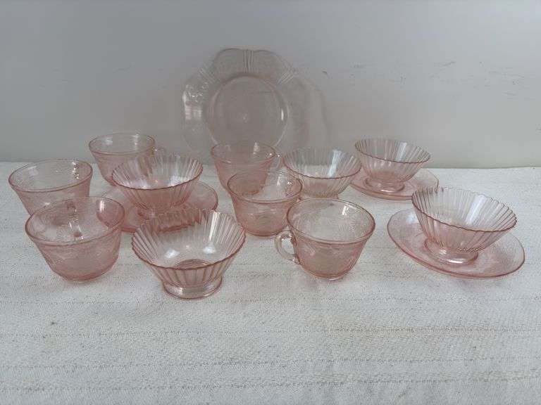 Pink Depression Glassware - Kaufman Realty & Auctions