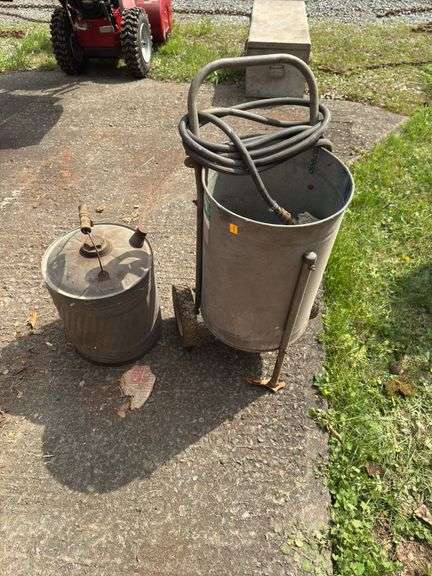 Sears Sandblaster and Vintage Tin Watering Can - Kaufman Realty & Auctions