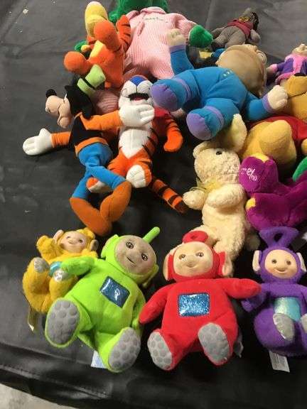 Vintage Plush Toys, Teletubbies, Barney, Goofy, Rugrats - Kaufman ...
