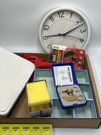 CLOCK, PILL SORTER, SCALE, HEARING AIDS AND MORE - Kaufman Realty ...