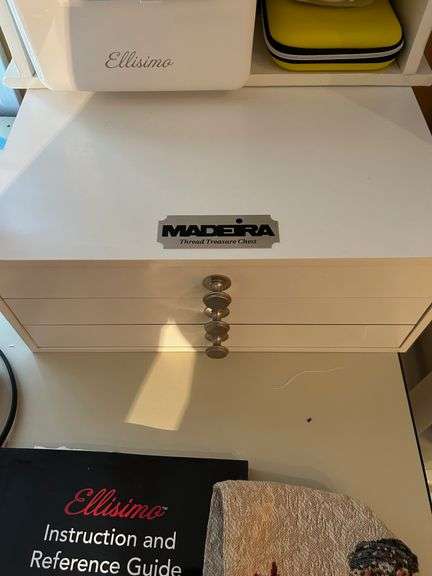 Madeira 3-Drawer Treasure Chest. Drawers are full of thread as shown in ...