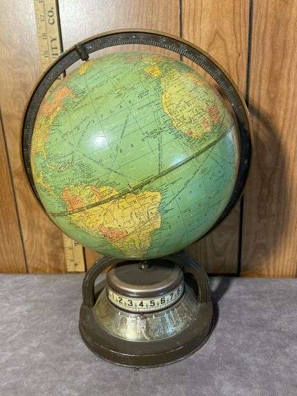 Replogle 10 in. Standard globe clock - Kaufman Realty & Auctions