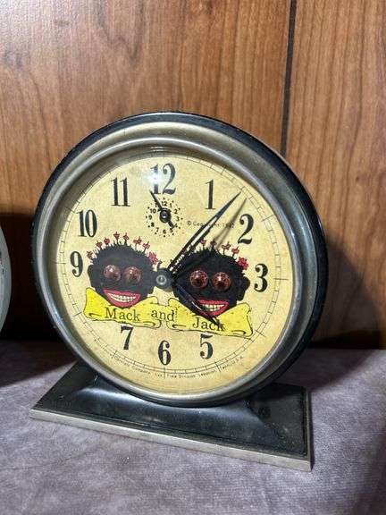 (3) antique alarm clocks - Union Pacific Railroad, Aunt Jemima & Lux ...