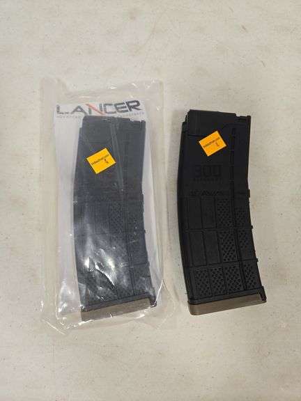 (2) 30 Round Lancer 300 Blackout Magazines - Kaufman Realty & Auctions