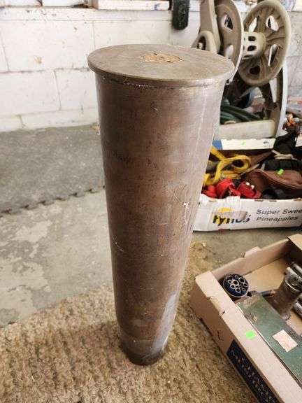Brass military shell casing 24 in long x 6 in in diameter - Kaufman ...
