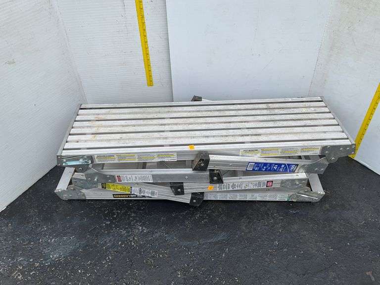 (2) 12” Werner Platform Ladders - Kaufman Realty & Auctions