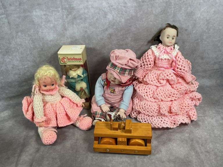 PORCELAIN JIMMY DOLL, CHRISTMAS DOLL & more - Kaufman Realty & Auctions