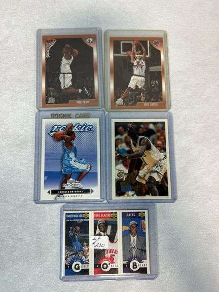 Lot of 5 1990’s NBA Rookies Including Kobe-EX+-NM great lot of rookies ...