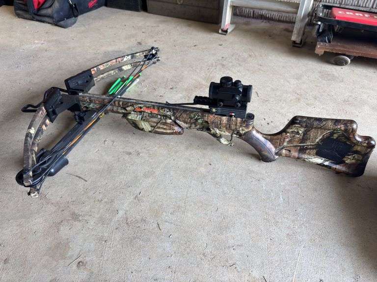 TenPoint Crossbow with 3 Arrows and quiver also comes with box of broad ...