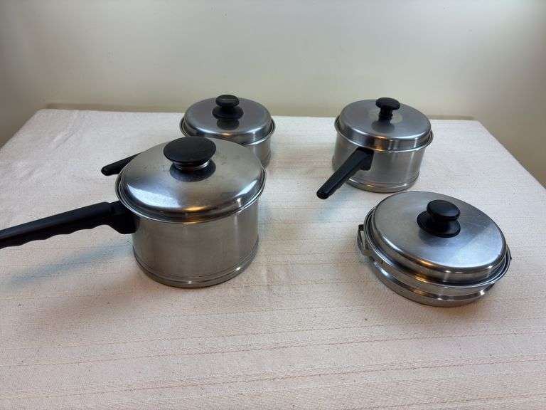 4 Lifetime Cookware ( lids no name ) - Kaufman Realty & Auctions
