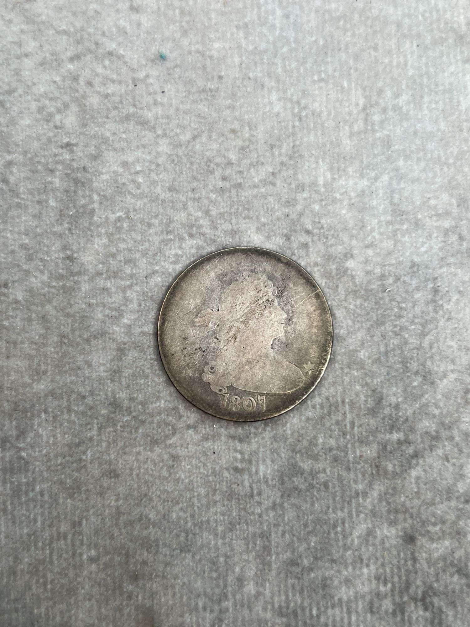 1807 Draped Bust, Heraldic Eagle Reverse Quarter Dollar - Kaufman ...