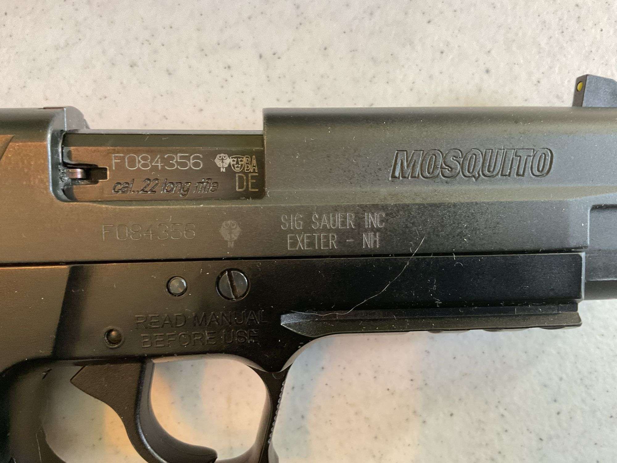 SIG SAUER MOSQUITO CAL .22 LR - Kaufman Realty & Auctions