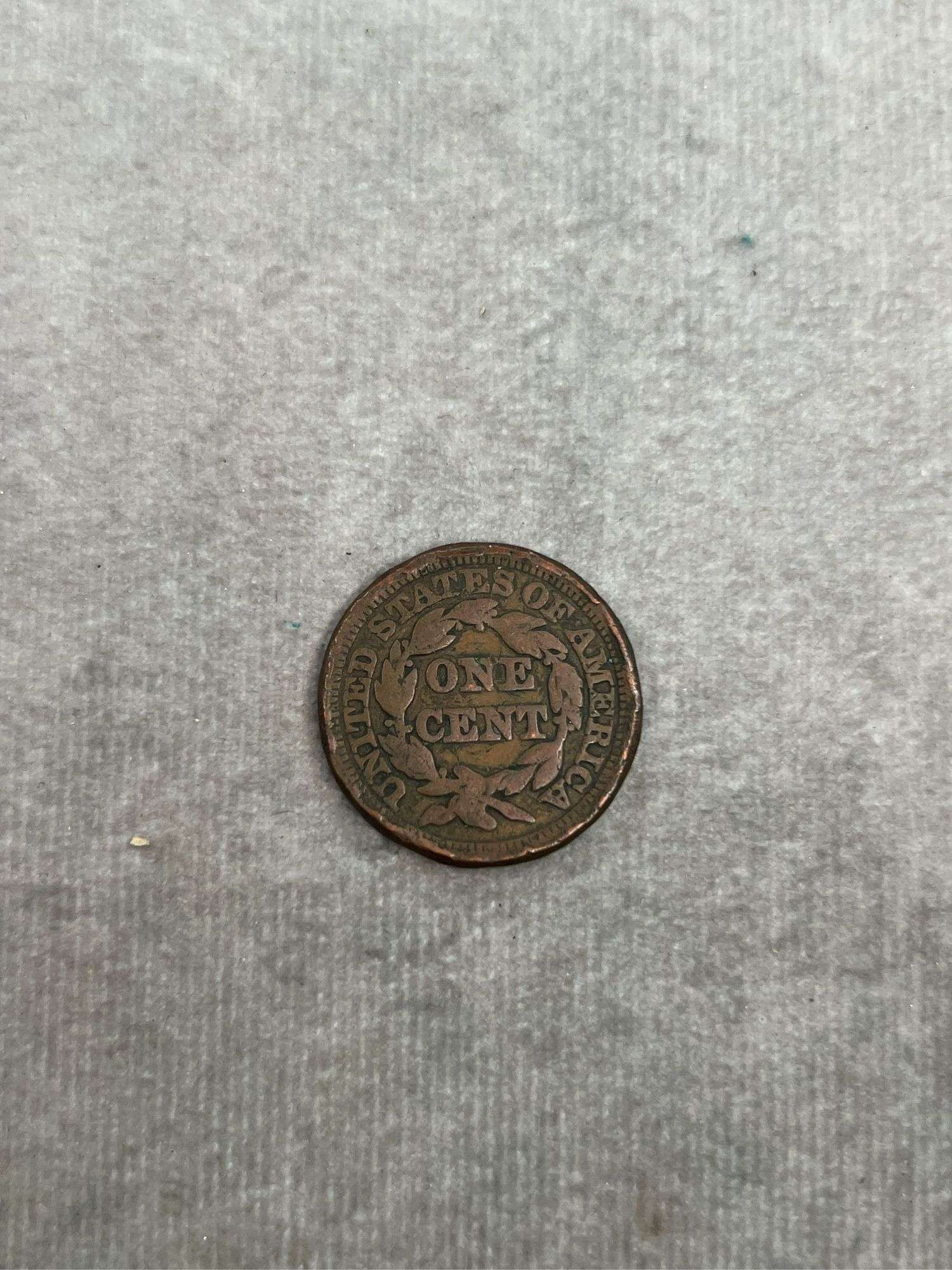 1847 Liberty Head, Braided Hair Large Cent - Kaufman Realty & Auctions