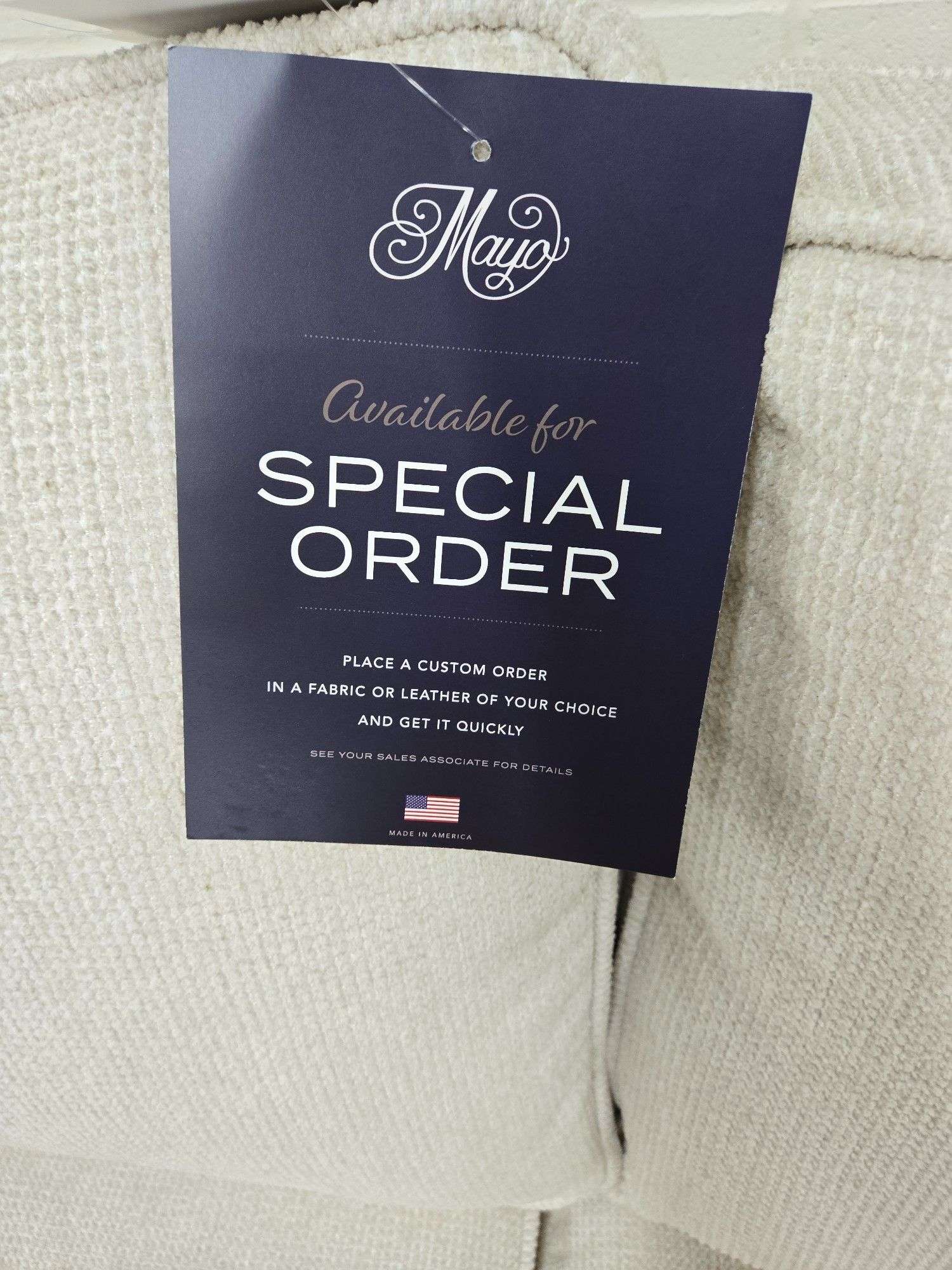 Mayo upholstered couch- 84" - Kaufman Realty & Auctions