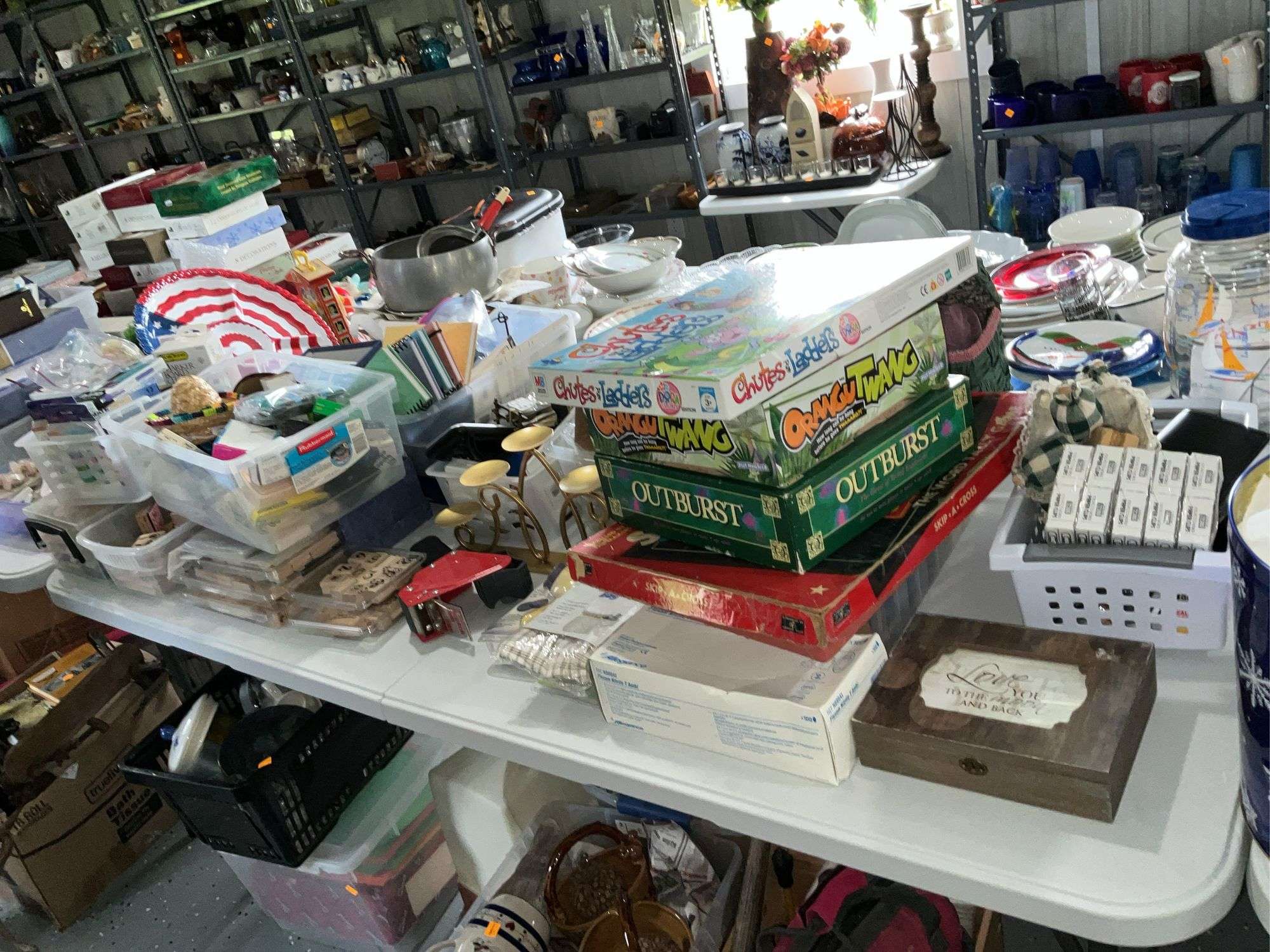Table of games and rubber stamps, table not included - Kaufman Realty ...