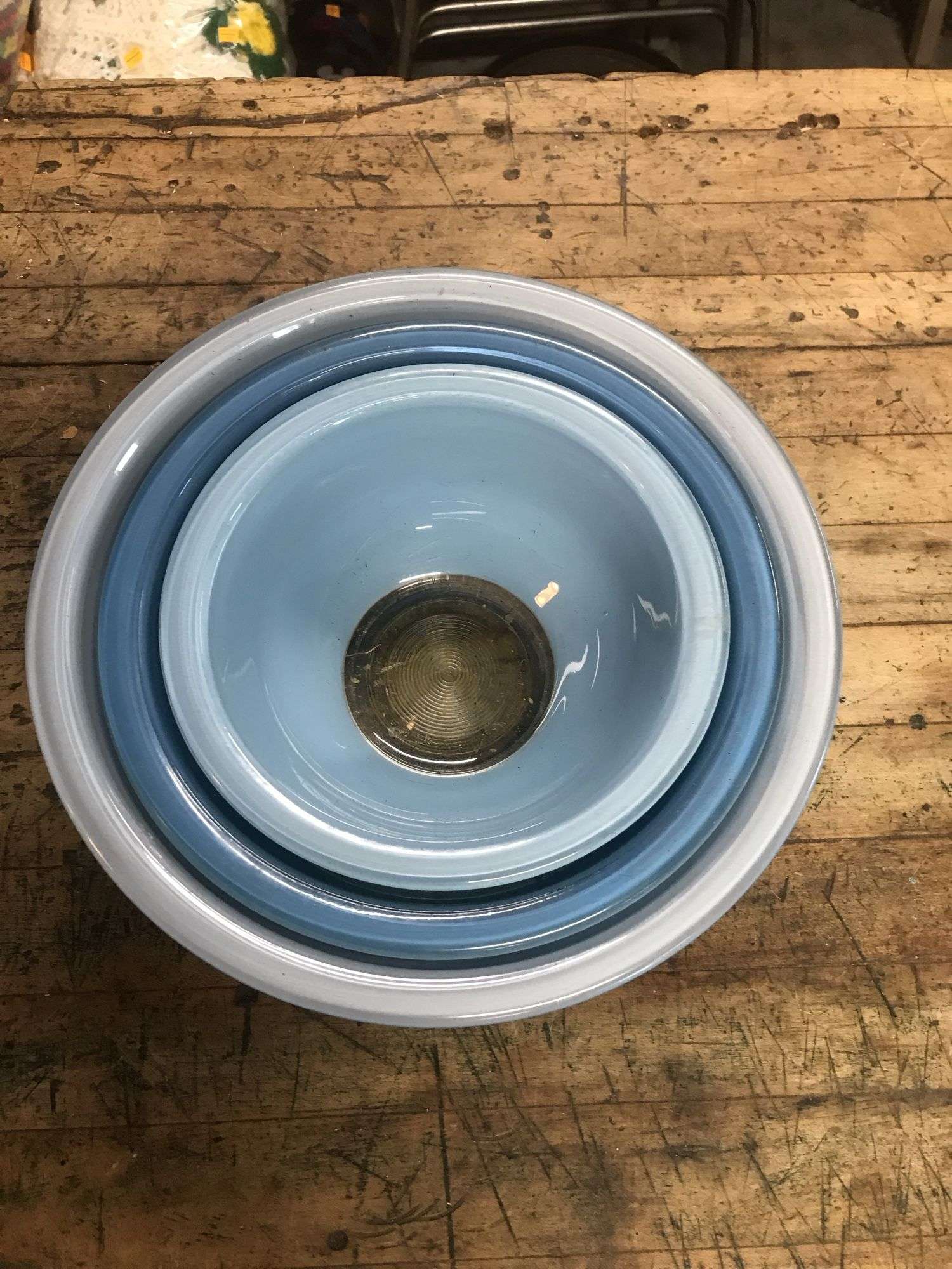 Vintage Blue Pyrex mixing bowls - Kaufman Realty & Auctions