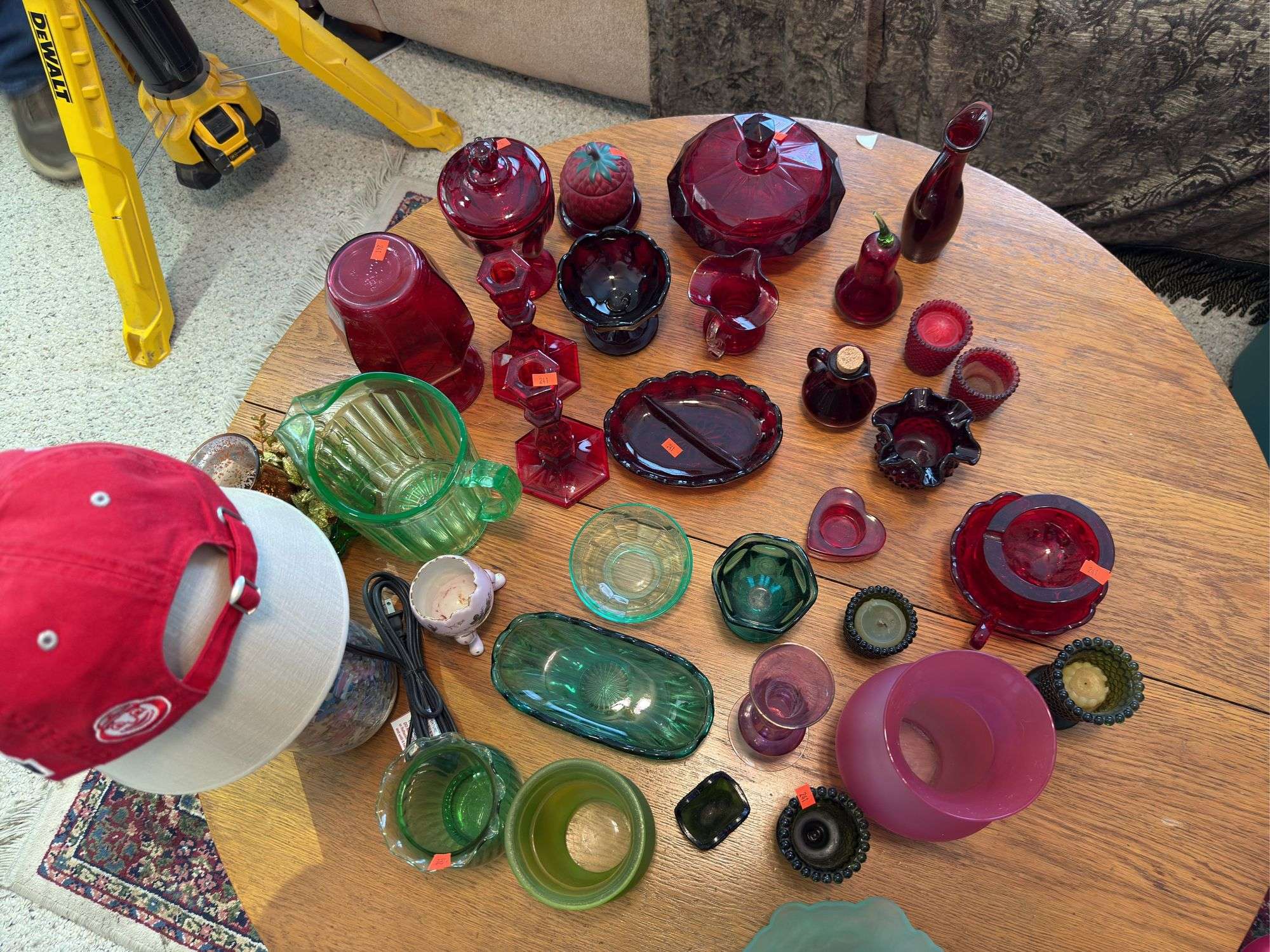 Mostly Avon Red Glassware - Kaufman Realty & Auctions