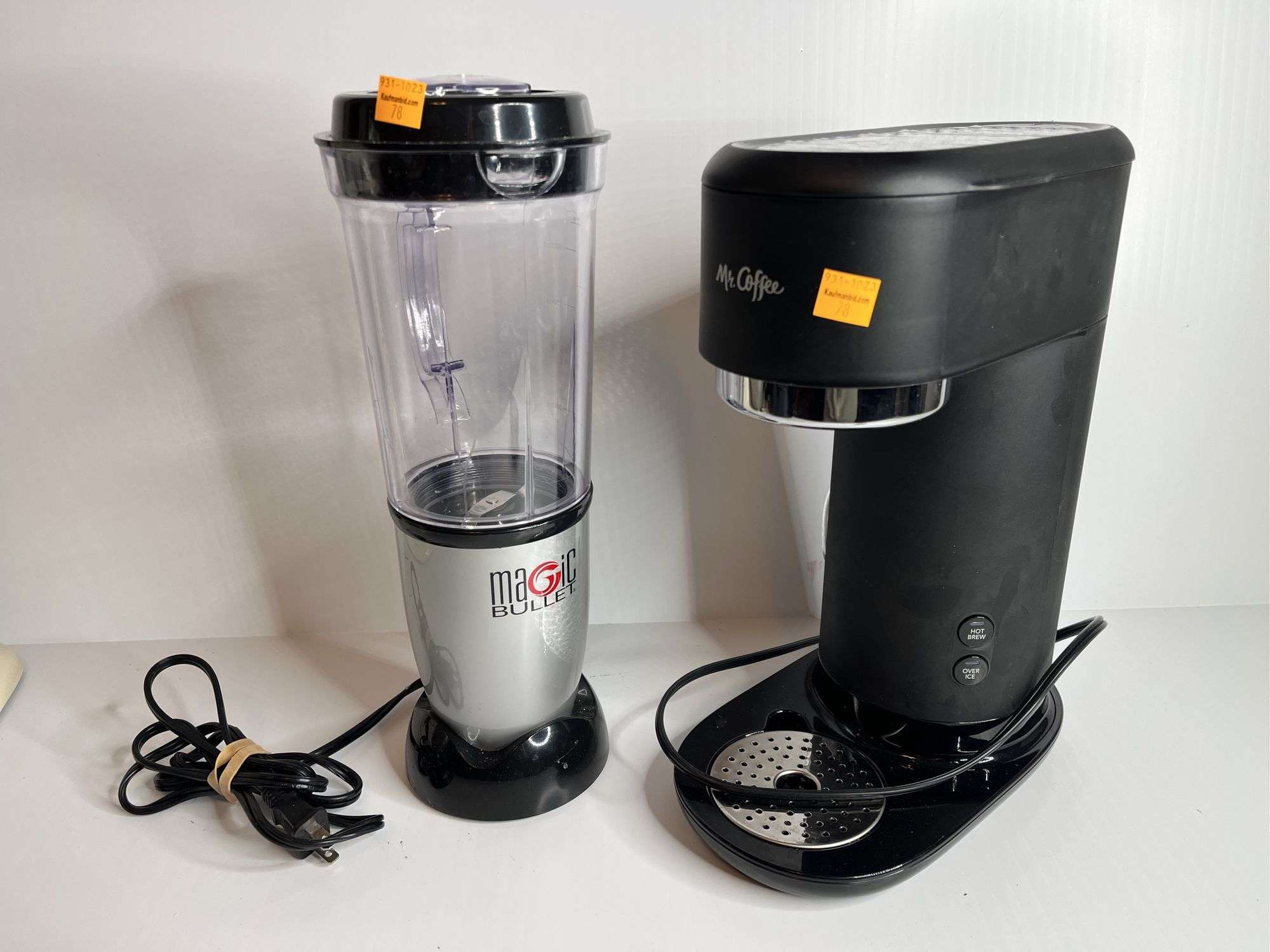 Magic Bullet Blender & Mr. Coffee Coffee Maker - Kaufman Realty & Auctions