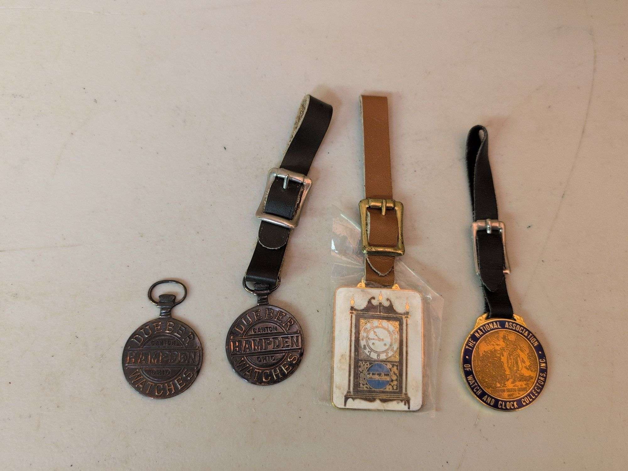 (4) watch fobs - (2) Hampden, Shady Lane, and National Association of ...