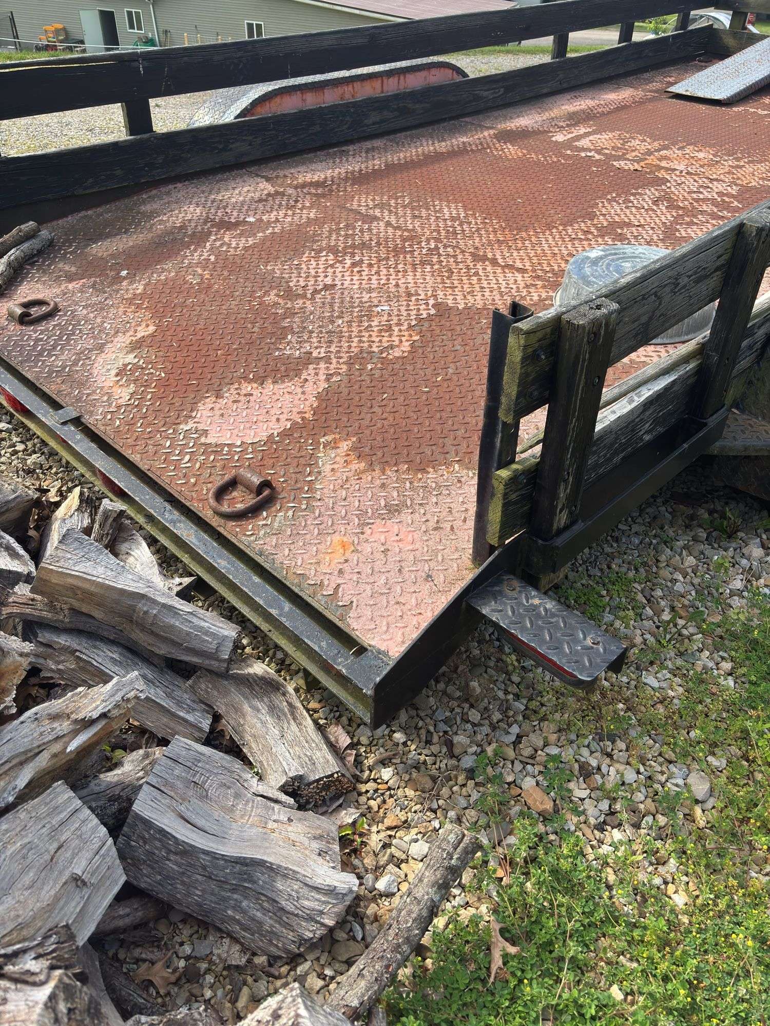 Bumper Hitch Trailer ,16’ Long , Has Portable Ramps - Kaufman Realty ...