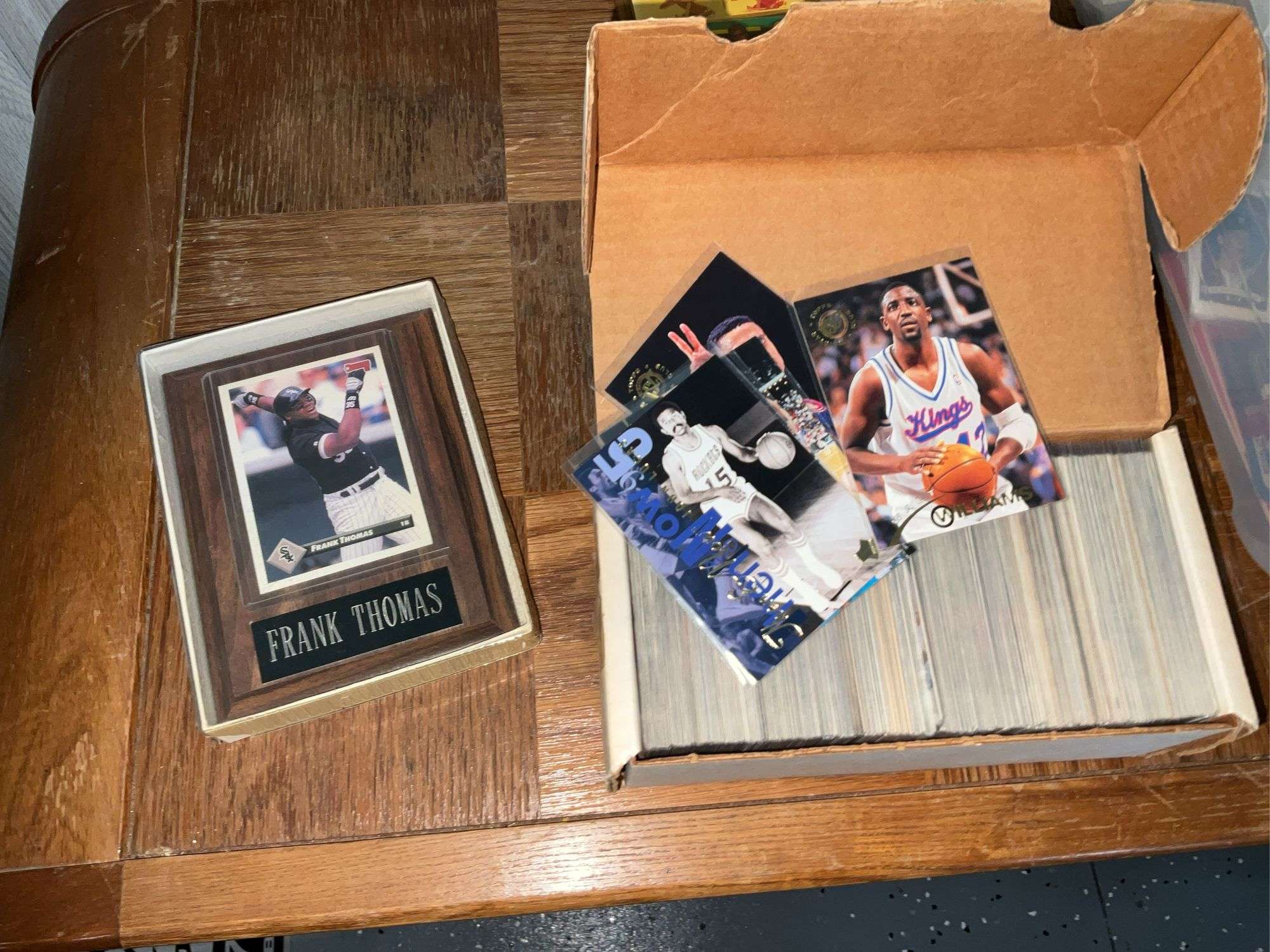 Large box of sports cards - Kaufman Realty & Auctions