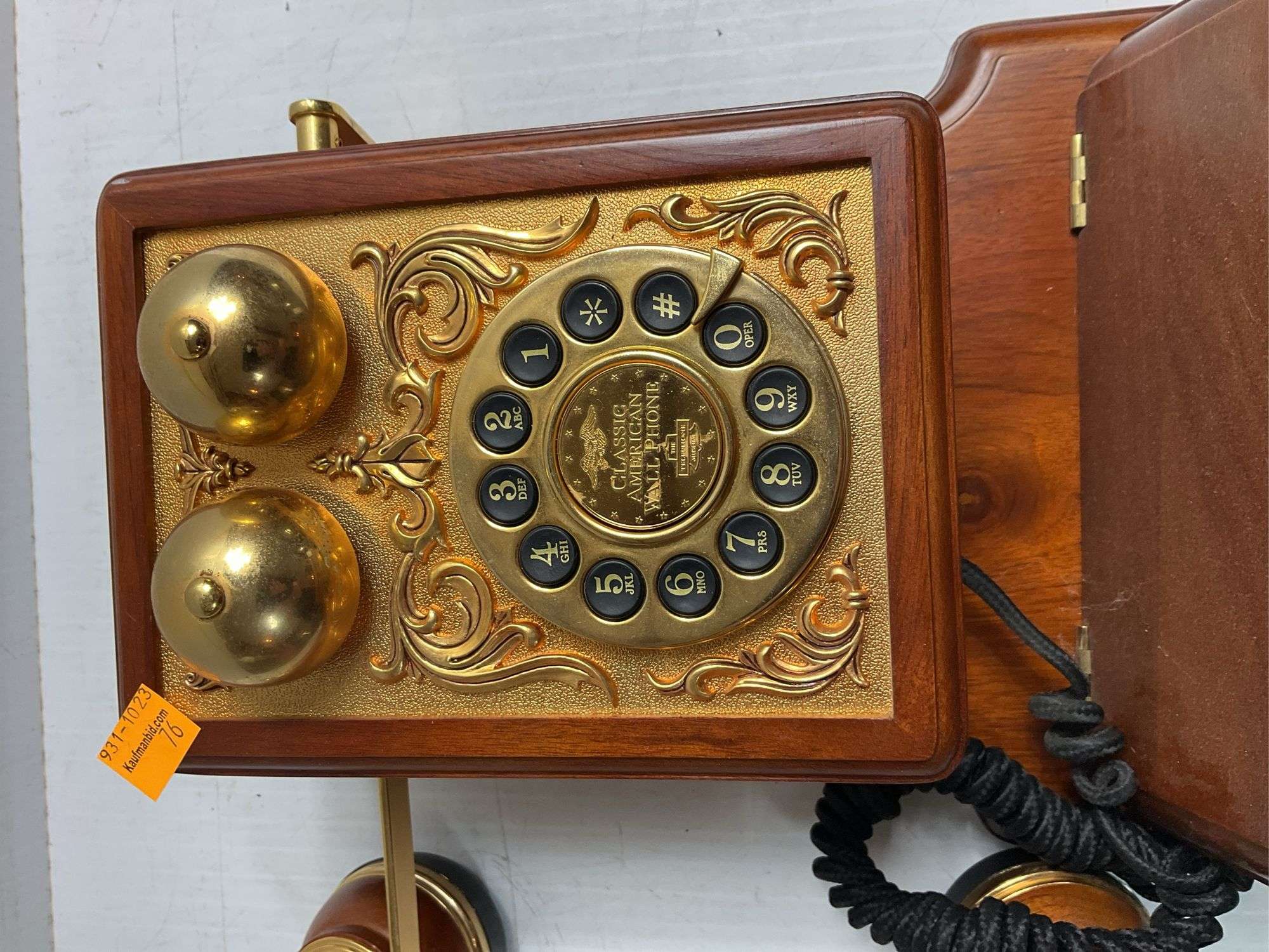 Franklin Mint Classic American Wall Phone - Kaufman Realty & Auctions