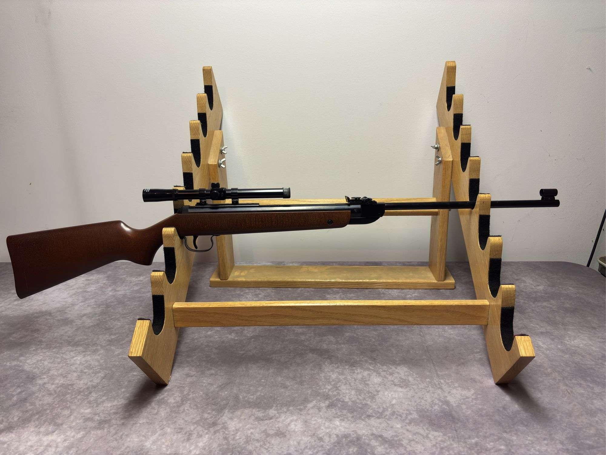 Model 24 Pellet Gun w/ Break Open Barrel w/Bushnell Scope - Kaufman ...