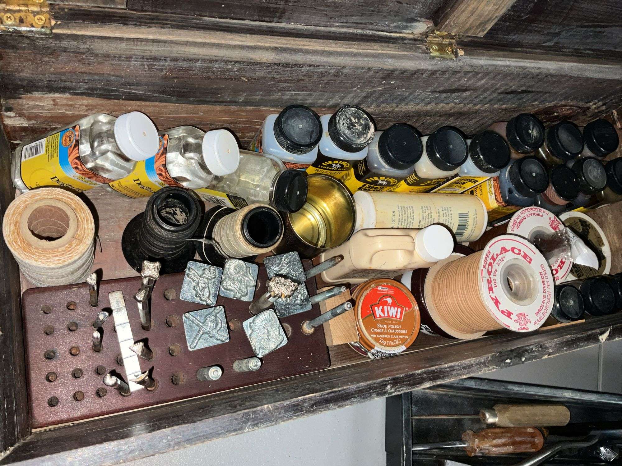 Leather repair items - Kaufman Realty & Auctions