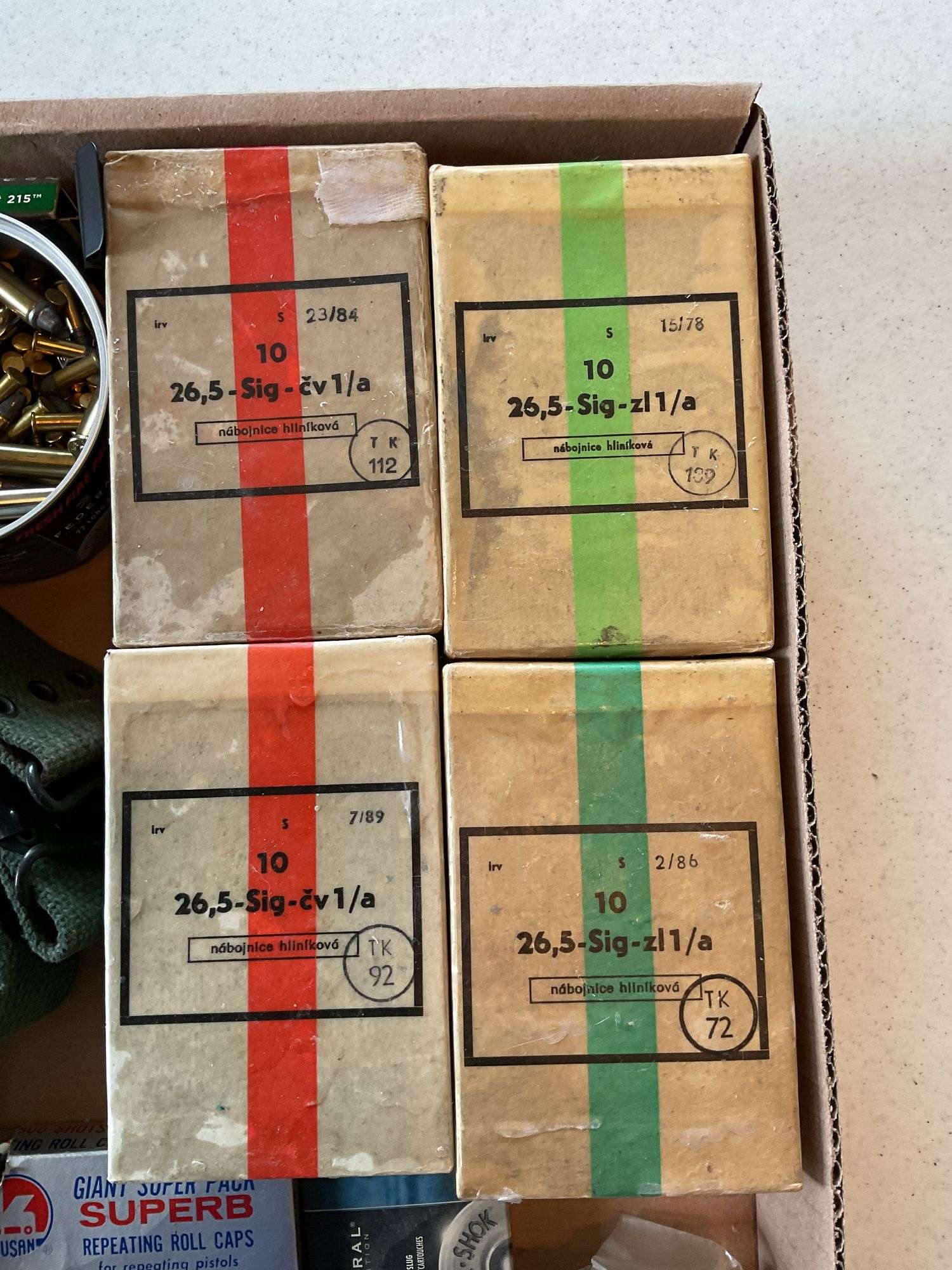 BOXES OF FLARES AND VARIETY OF AMMO - Kaufman Realty & Auctions