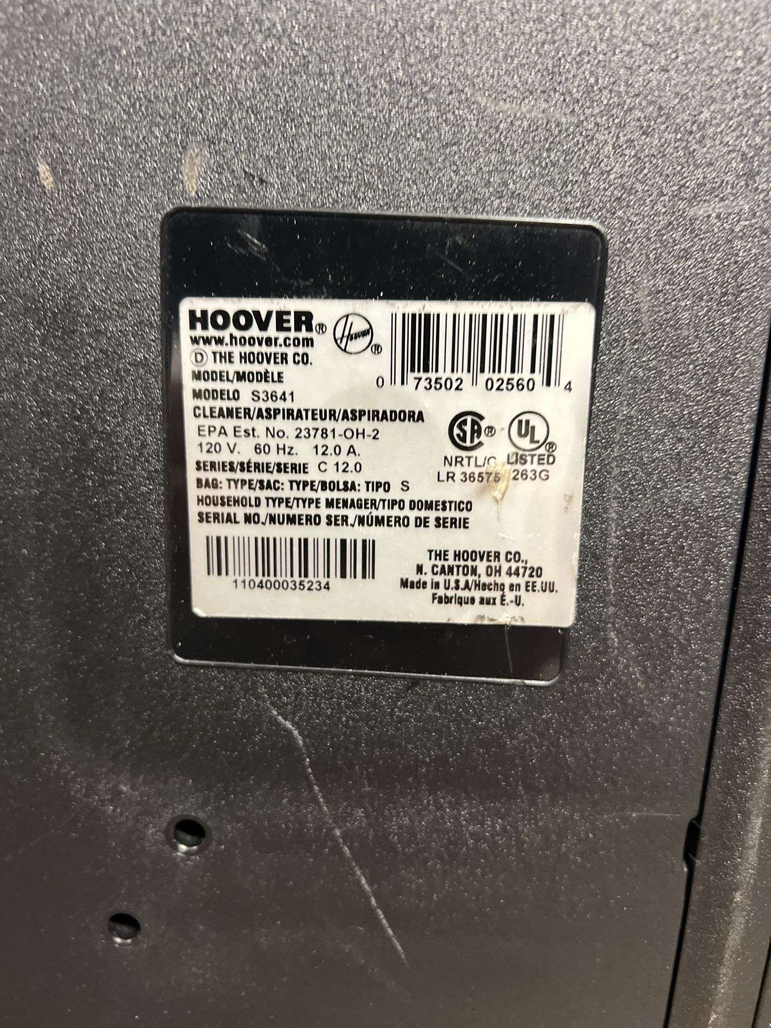 Hoover Wind Tunnel vacuum - Kaufman Realty & Auctions