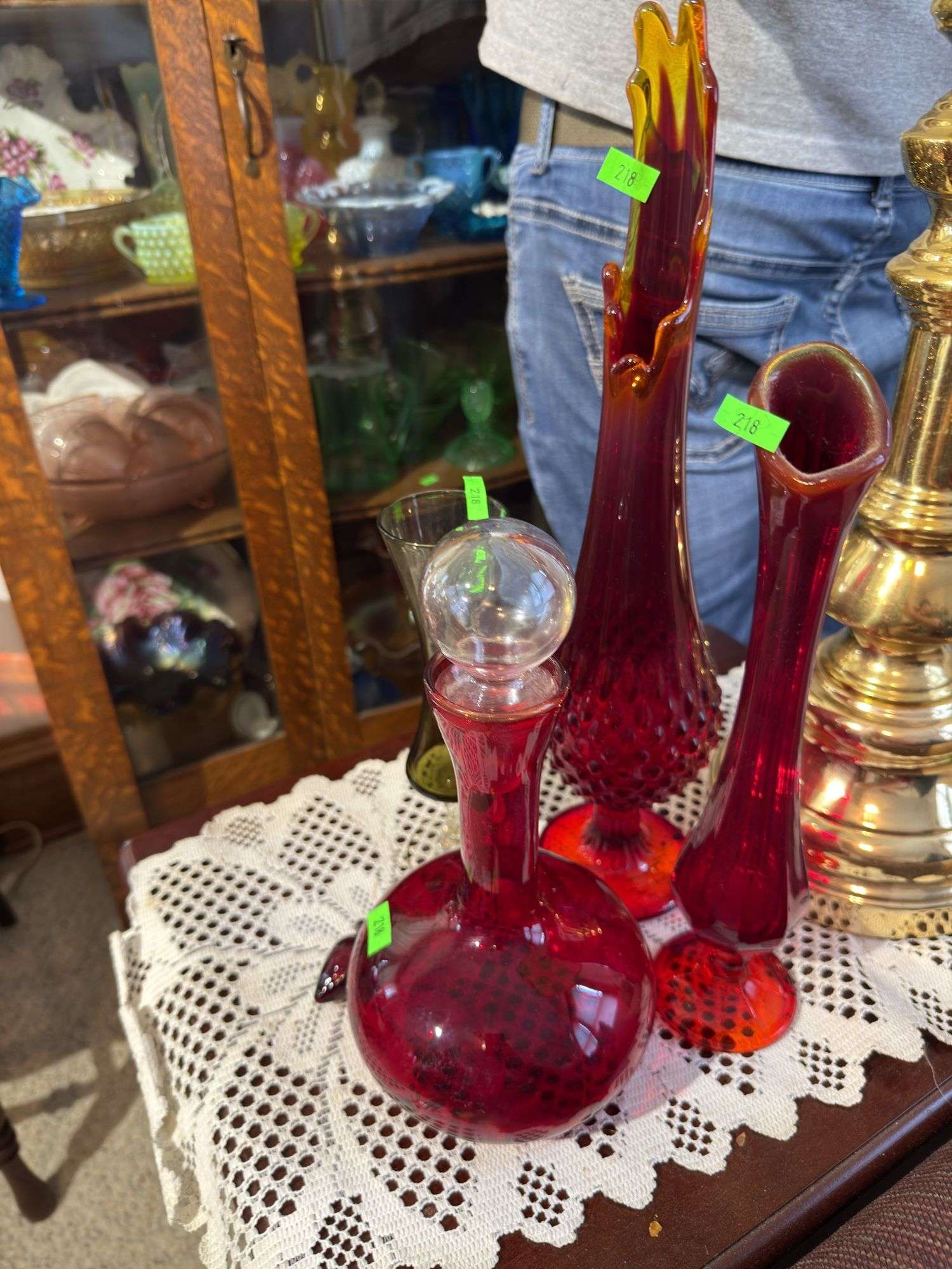Red Glassware - Kaufman Realty & Auctions