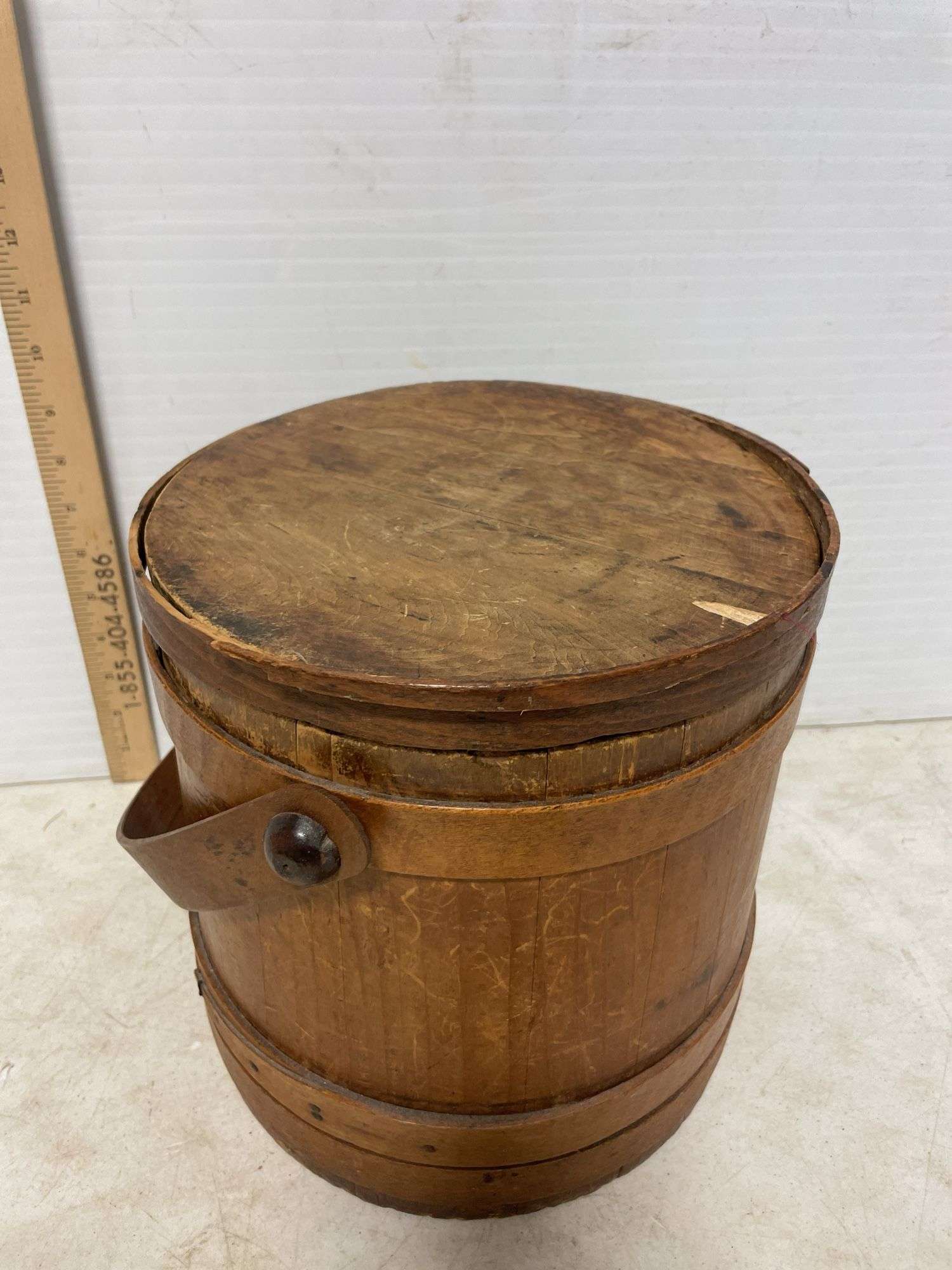 Antique butter bucket - Kaufman Realty & Auctions