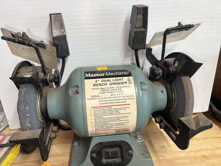 Master Mechanic Bench Grinder - Kaufman Realty & Auctions