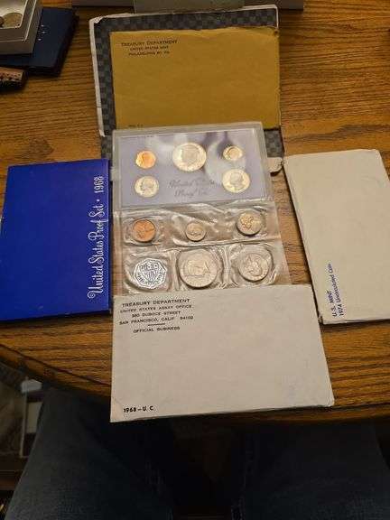 PROOF AND MINT SET LOT INCLUDING 1963 PROOF SET - Kaufman Realty & Auctions