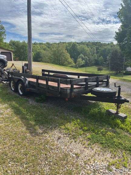 Bumper Hitch Trailer ,16’ Long , Has Portable Ramps - Kaufman Realty ...