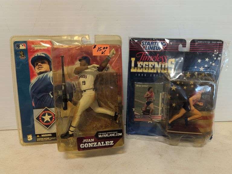 Bruce Jenner starting lineup & Juan Gonzalez McFarlane’s figurines ...