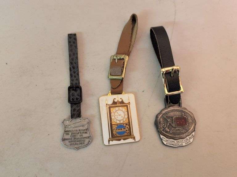 (3) watch fobs - Goodyear, Shady Lane, and International Watch Fob ...