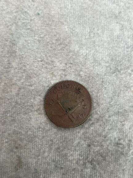 1767 Colonial French Colonies Coin counterstamped RF - Kaufman Realty ...