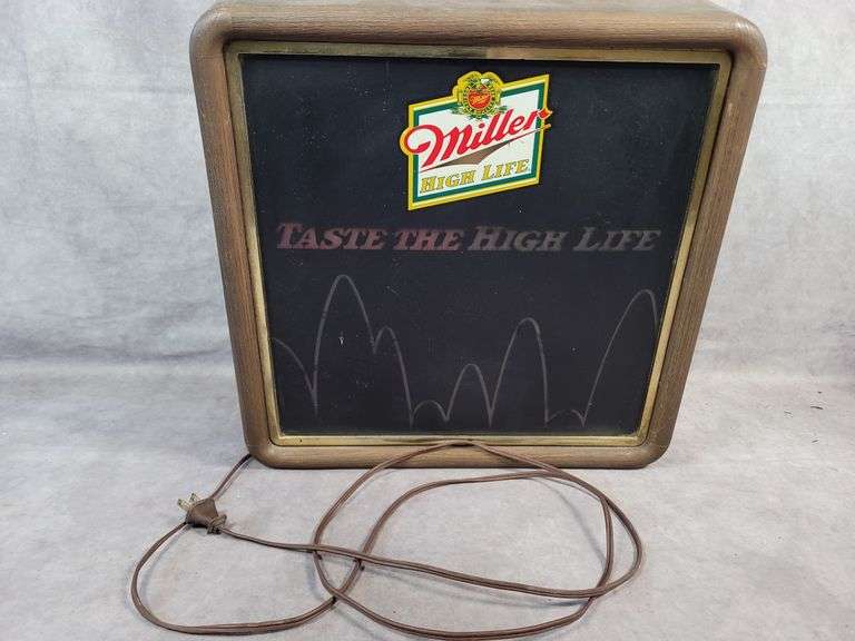 MILLER HIGH LIFE SIGN - Kaufman Realty & Auctions