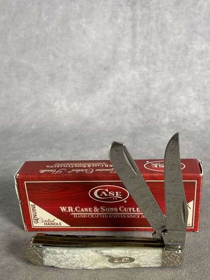 2016 CASE XX CUSTOM IVORY QUARTZ CORELON TRAPPER, WORKED BOLSTERS ...