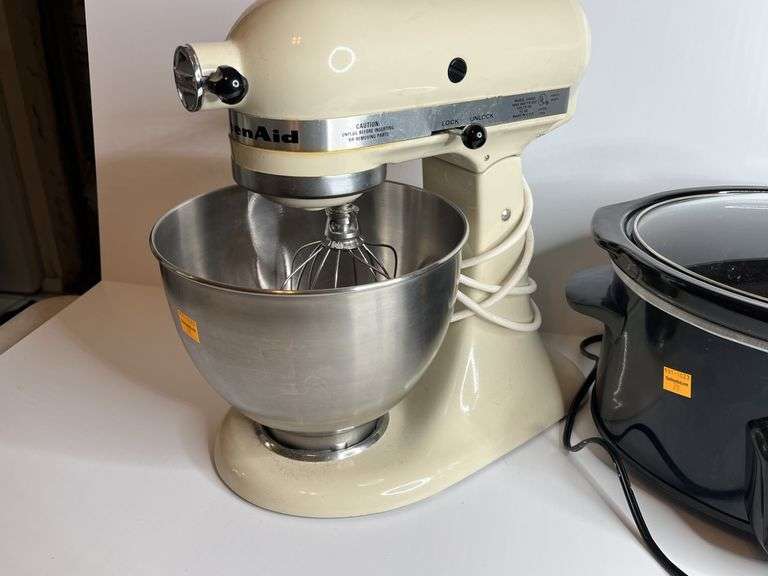 Kitchen Aid Mixer & Bella Crock Pot - Kaufman Realty & Auctions