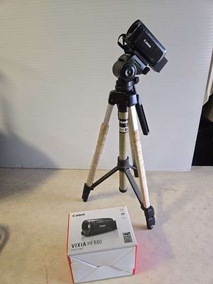 Canon VIXIA HF R80 camrecorder w/ tripod & Canon Power Shot camera ...