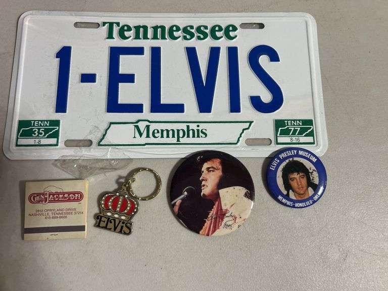 Elvis Presley memorabilia - license plate, magazine, plate, and more ...