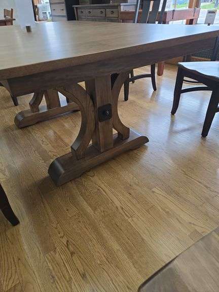 Franklin Dining Table w/ (2) extra leaves & (6) chairs - Kaufman Realty ...