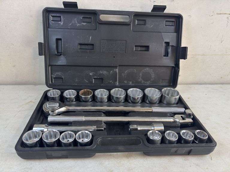 Pittsburgh Jumbo 20 Pc socket set , 3/4” Drive 7/8”-2” - Kaufman Realty ...